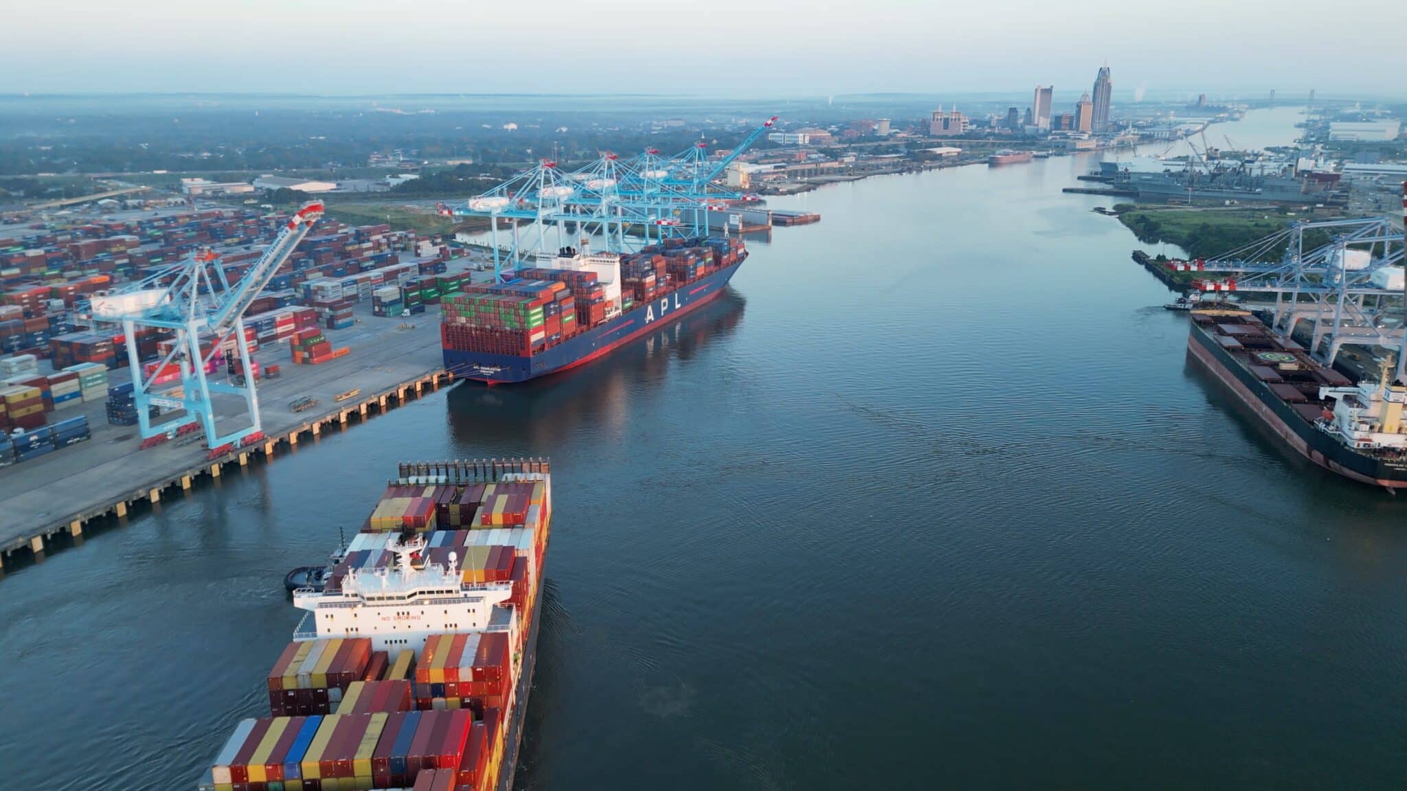 Alabama Port Authority Achieves 50-Foot Channel Depth, First Vessel ...